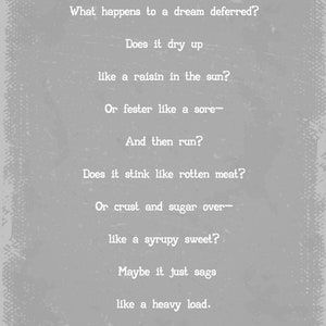 Langston Hughes Harlem Poem Art Print - Etsy UK