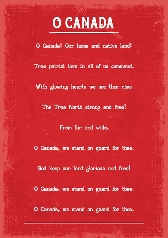 Canadas National Anthem