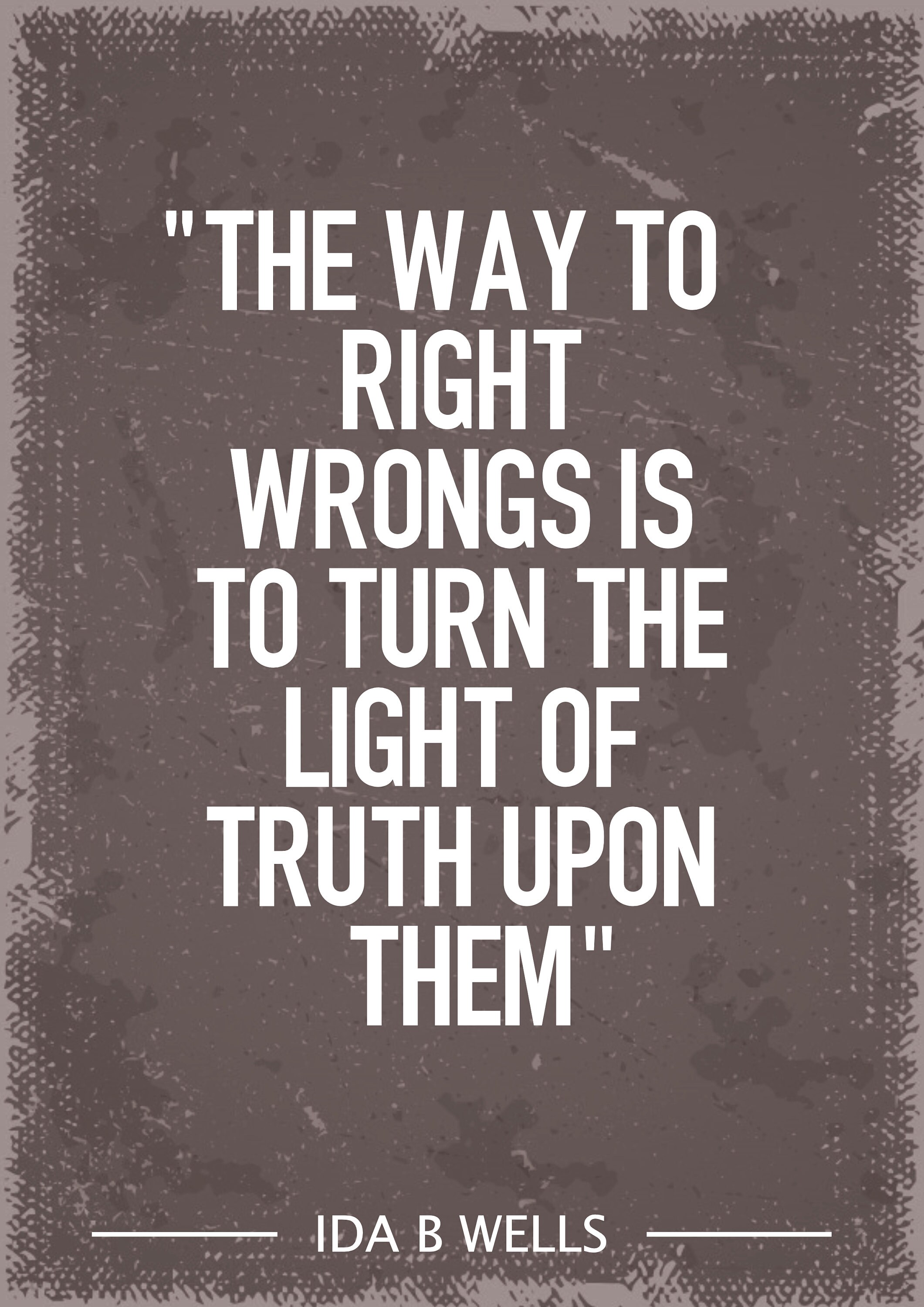 Ida B Wells Quote Art Print - Etsy