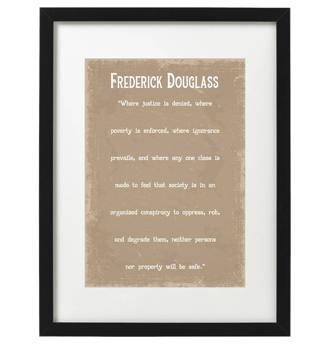 Frederick Douglass Quote Art Print - Etsy