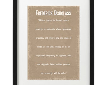Frederick Douglass, Quote, Frederick Douglass, Print, Frederick ...