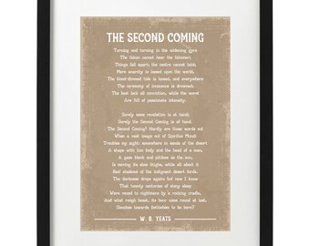 Second Coming Poem - Etsy