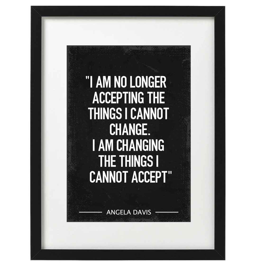 Angela Davis Quote Art Print - Etsy