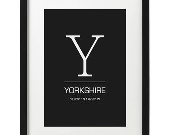 The Yorkshire Periodic Table, Yorkshire Print, Yorkshire, Kitchen Art ...