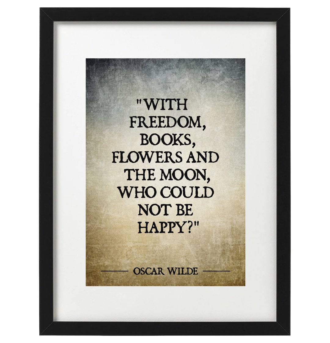 Oscar Wilde Quote Art Print - Etsy