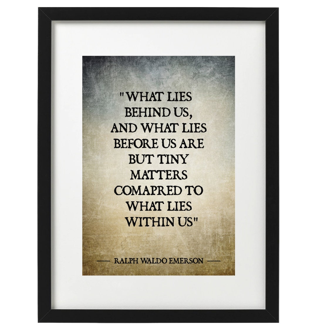Ralph Waldo Emerson Quote Art Print - Etsy