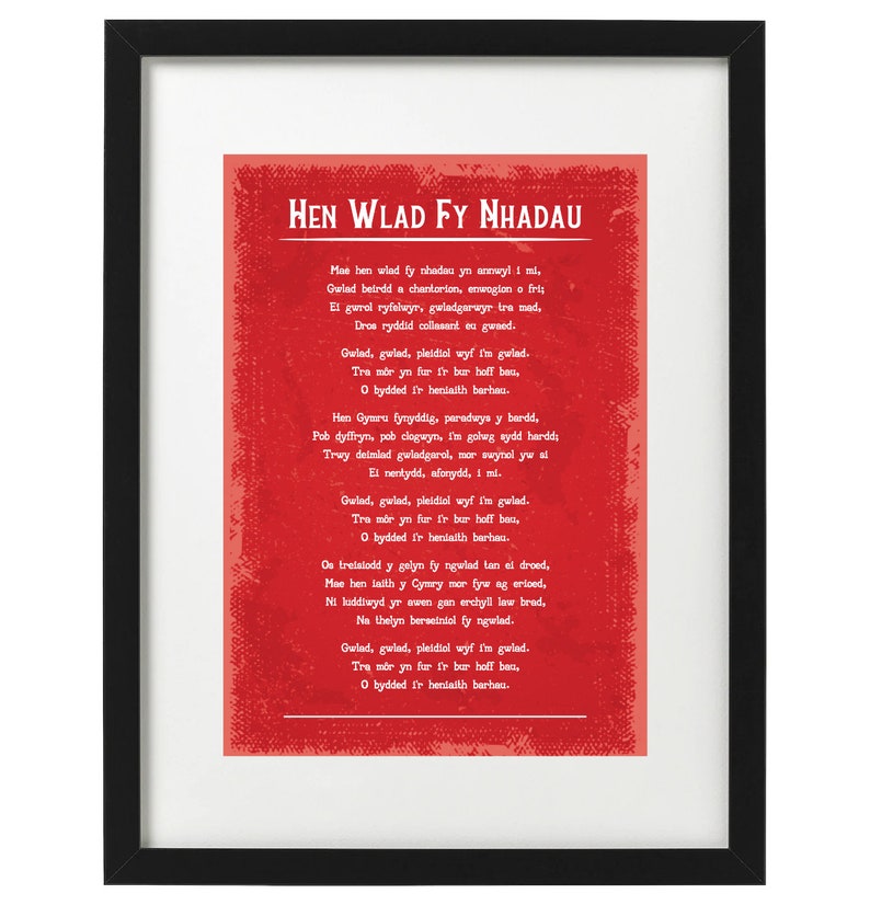 Welsh National Anthem Art Print - Etsy