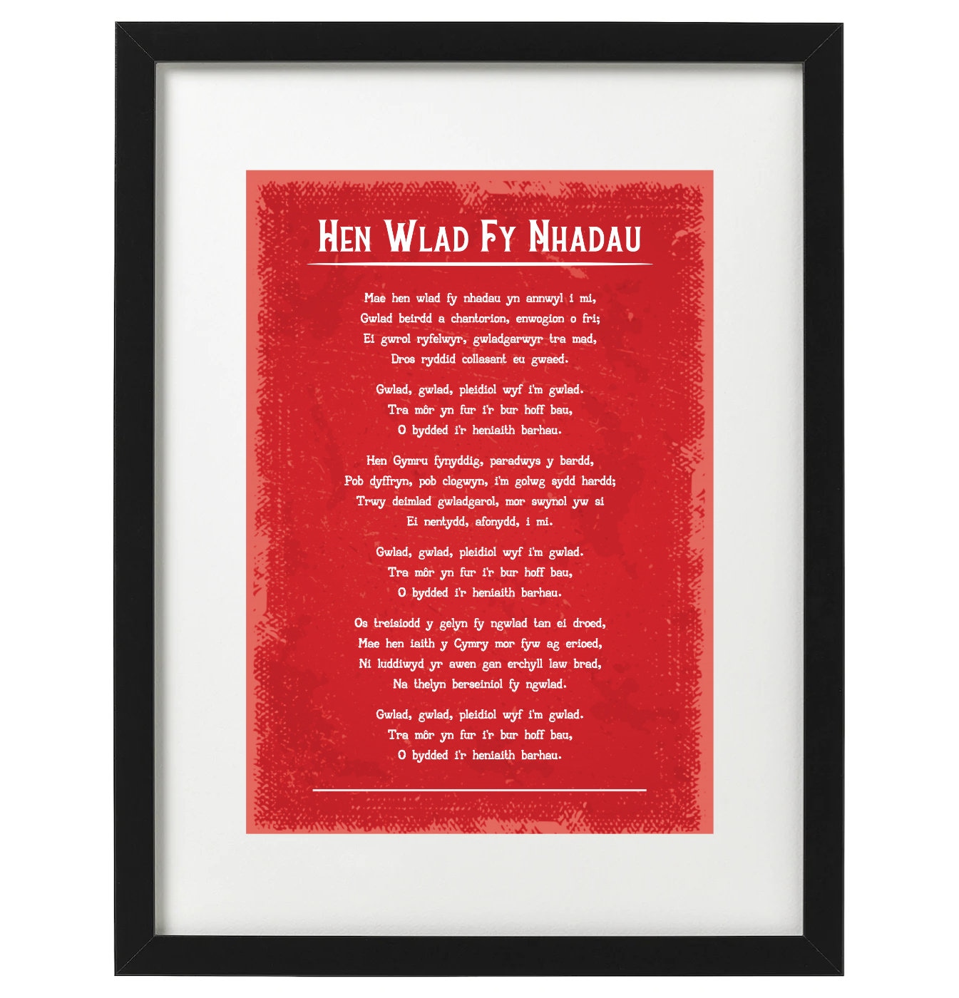 Welsh National Anthem Art Print - Etsy
