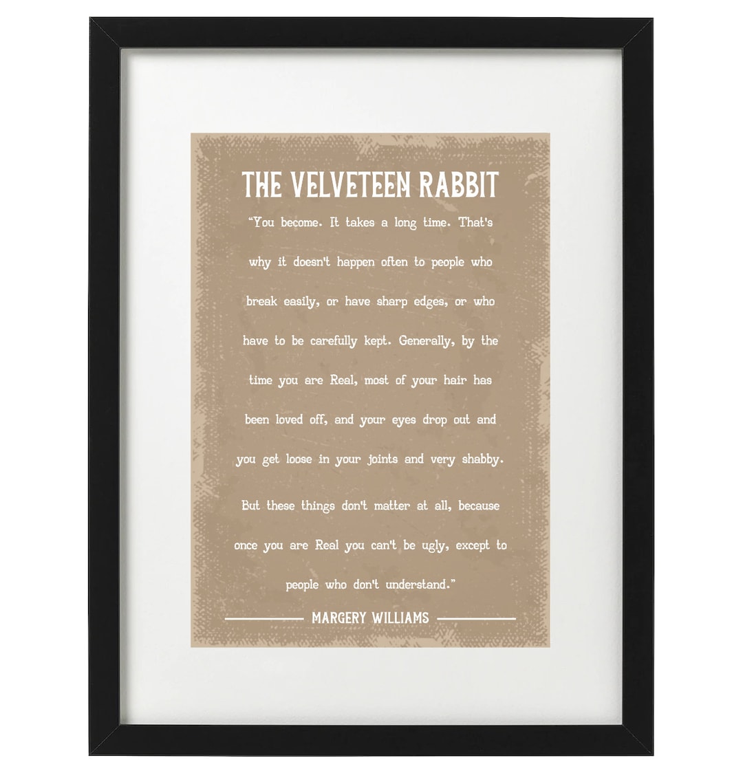 The Velveteen Rabbit Margery Williams Art Print - Etsy UK