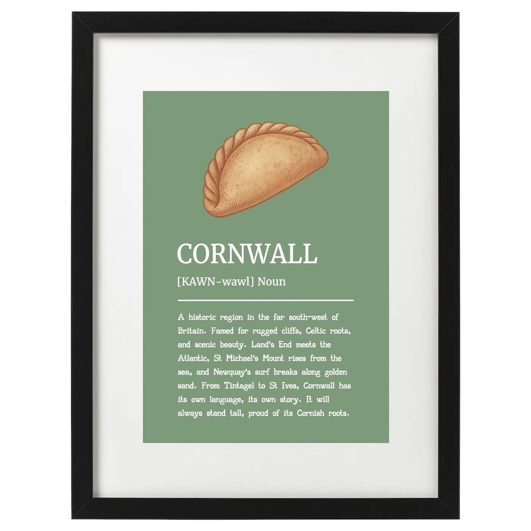 Cornwall Definition Art Print - Etsy