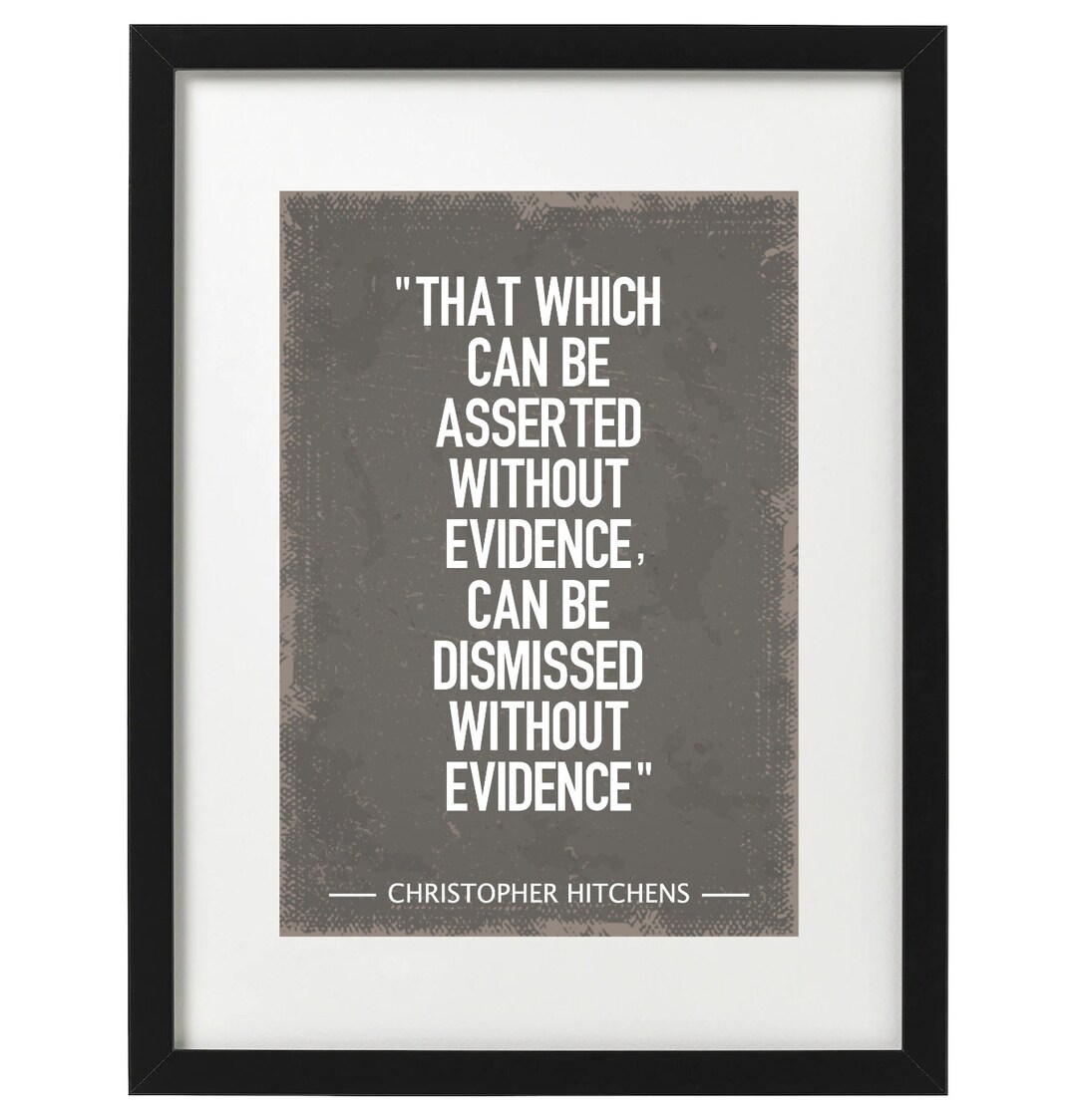 Christopher Hitchens Quote Art Print - Etsy