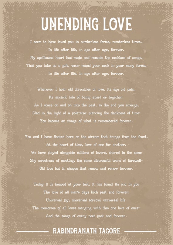 Rabindranath Tagore Poems In English