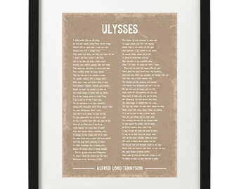 Tennyson Poem | Etsy