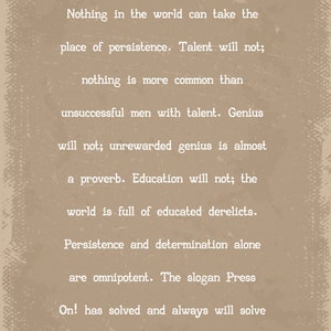 Calvin Coolidge Press on Quote Art Print - Etsy