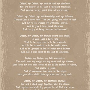 Kahlil Gibran Defeat Poem Art Print - Etsy Canada