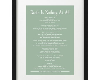 Henry Scott Holland 'all is Well' Instant Download Printable Poem ...
