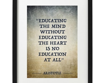 Aristotle Poster, Greek Philosopher, Inspirational Quote, Motivational ...