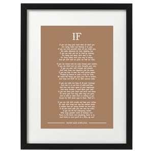 Rudyard Kipling If Poem Art Print - Etsy