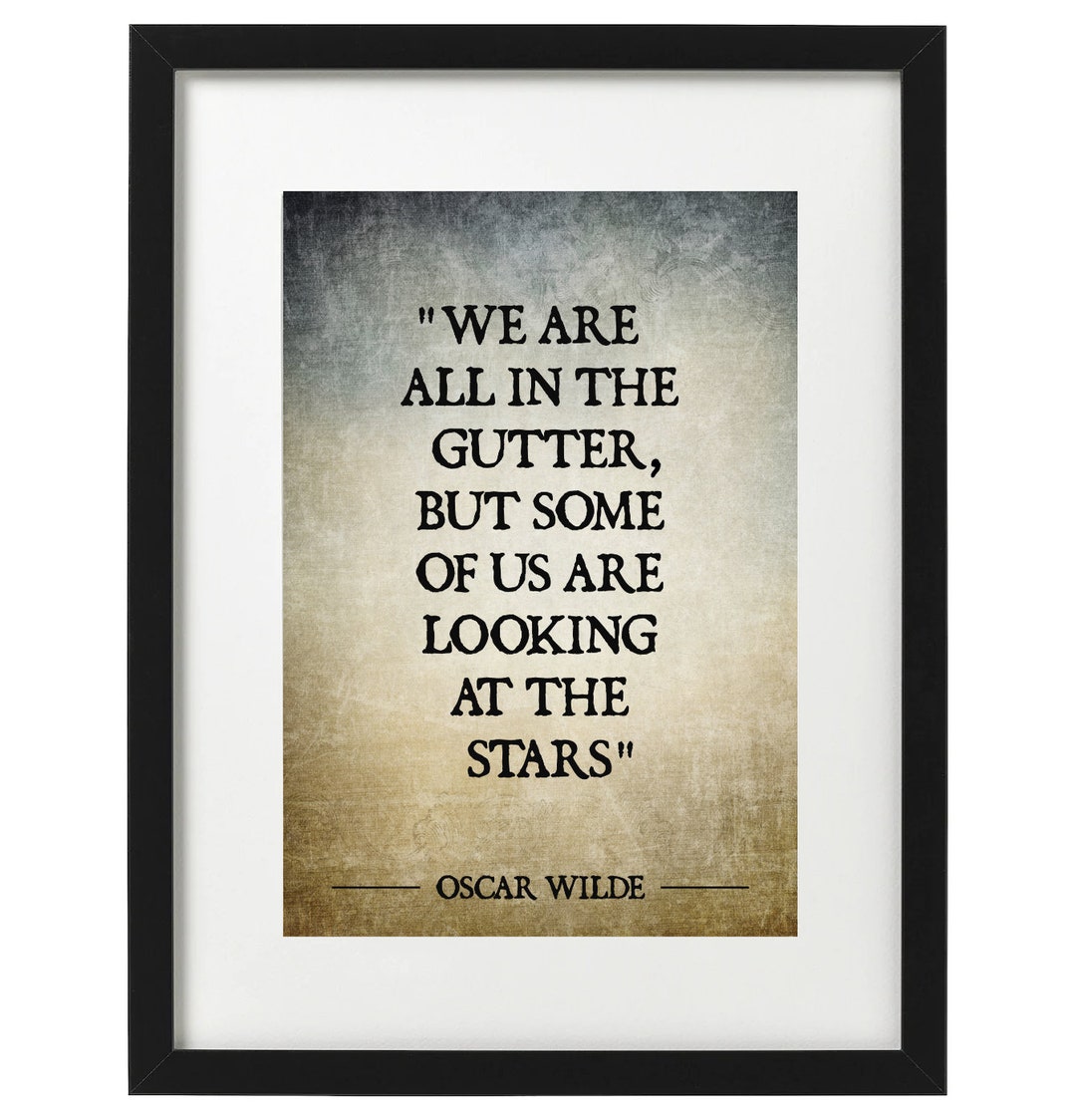 Oscar Wilde Quote Art Print - Etsy