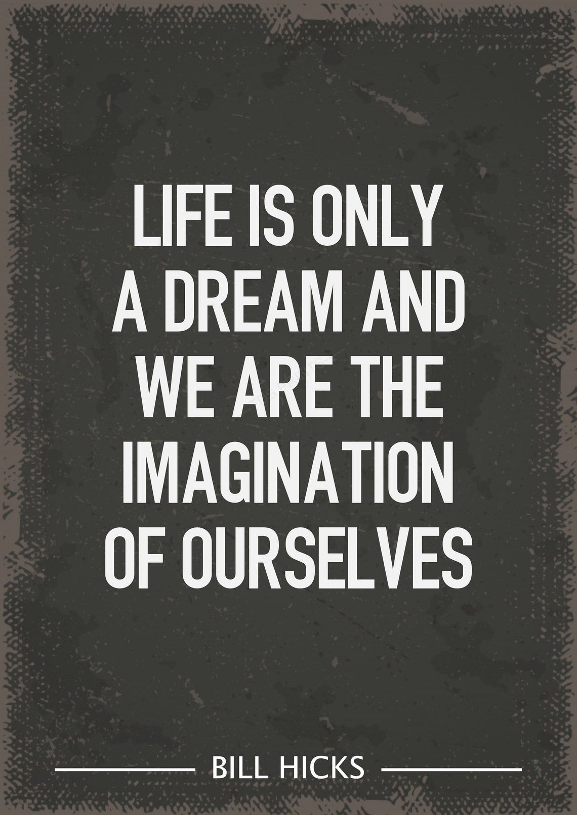 Bill Hicks Quote Art Print - Etsy