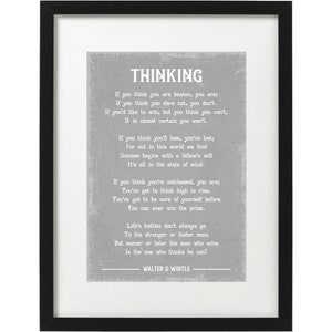 Walter D Wintle Thinking Poem Art Print - Etsy UK