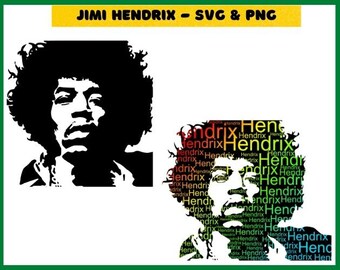 Jimi Hendrix Svg | Etsy