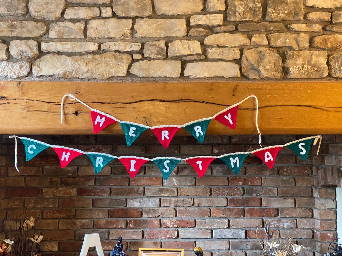 Handmade Crochet Christmas Buntings - Etsy