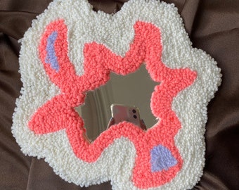 Donut Tufted Mirror Rug / %100 Handmade | Etsy