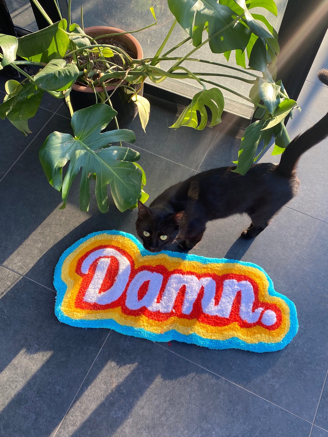 Damn Rainbow Fluffy Tufted Rug / %100 Handmade - Etsy
