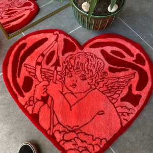 Baby Eros Fluffy Tufted Rug / Cupid / Angel / %100 Handmade - Etsy