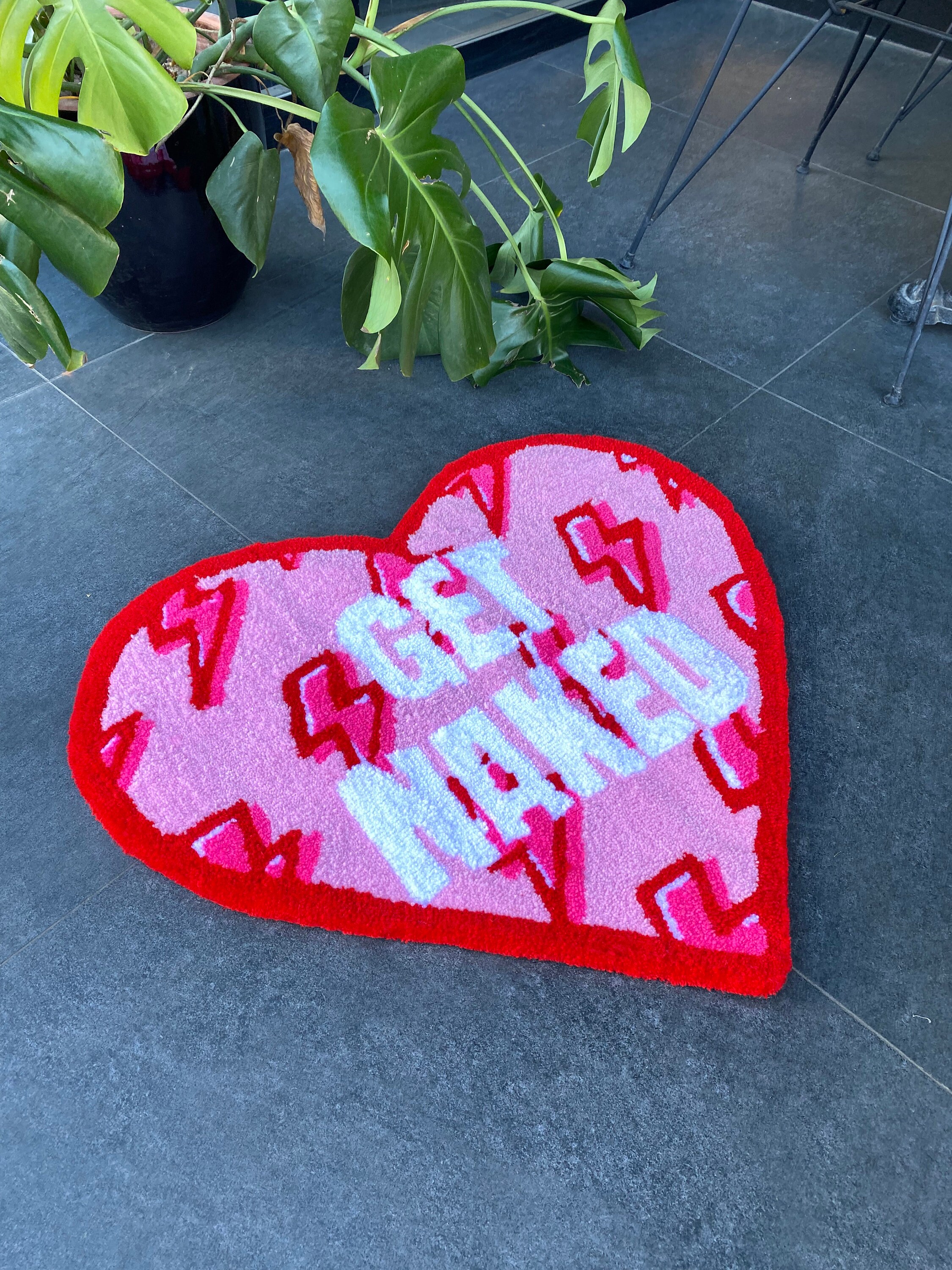 Y2K Get Naked Fluffy Tufted Rug / Y2K Trend / Lightning / %100 - Etsy UK