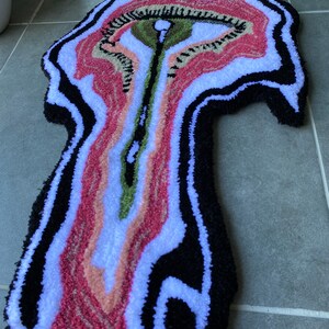 Fluid Drippy Eye Fluffy Tufted Rug / %100 Handmade - Etsy