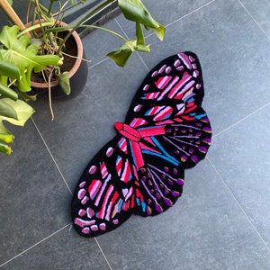 Colorful Butterfly Fluffy Tufted Rug / %100 Handmade - Etsy
