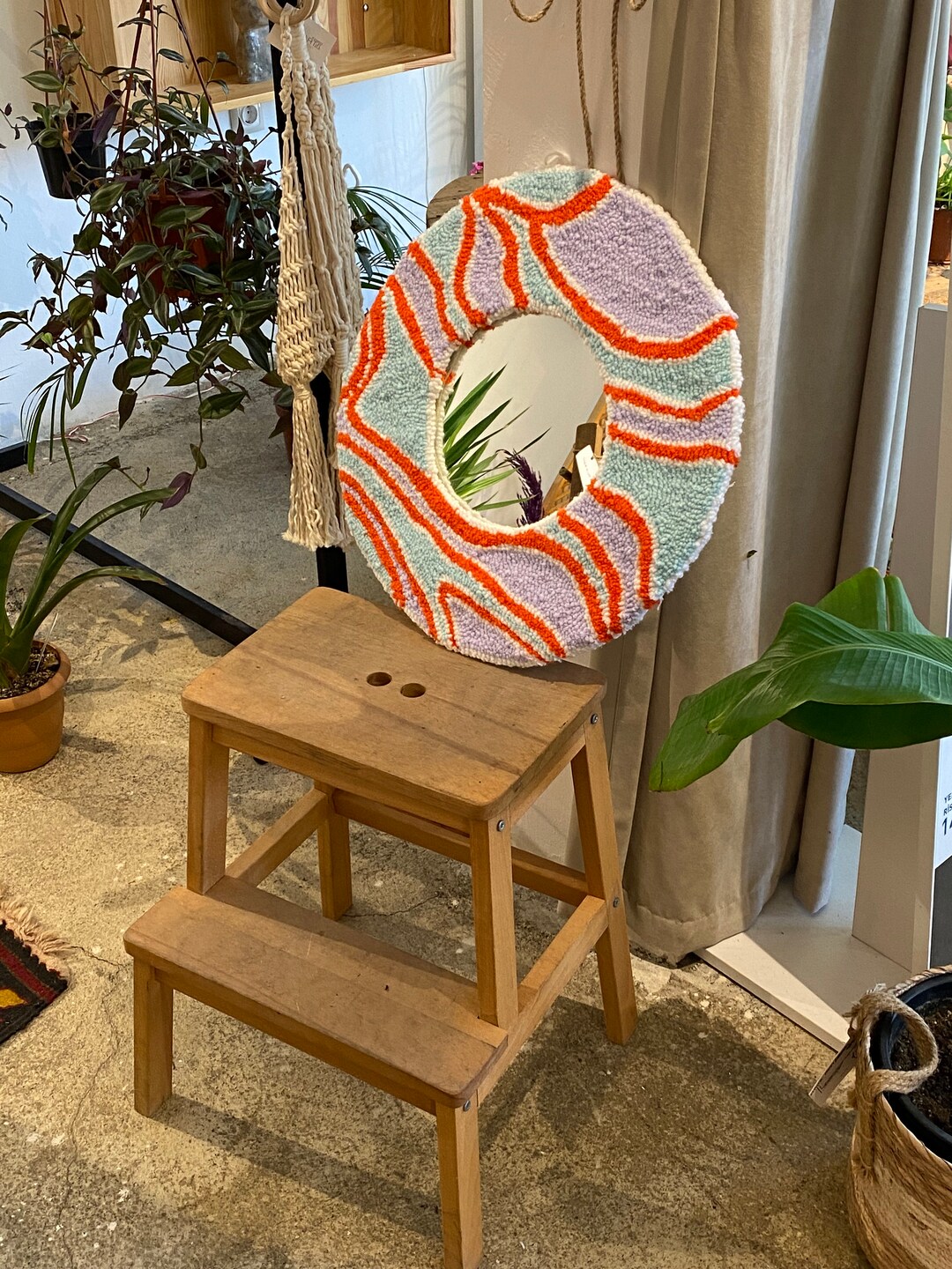 Donut Tufted Mirror Rug / %100 Handmade - Etsy