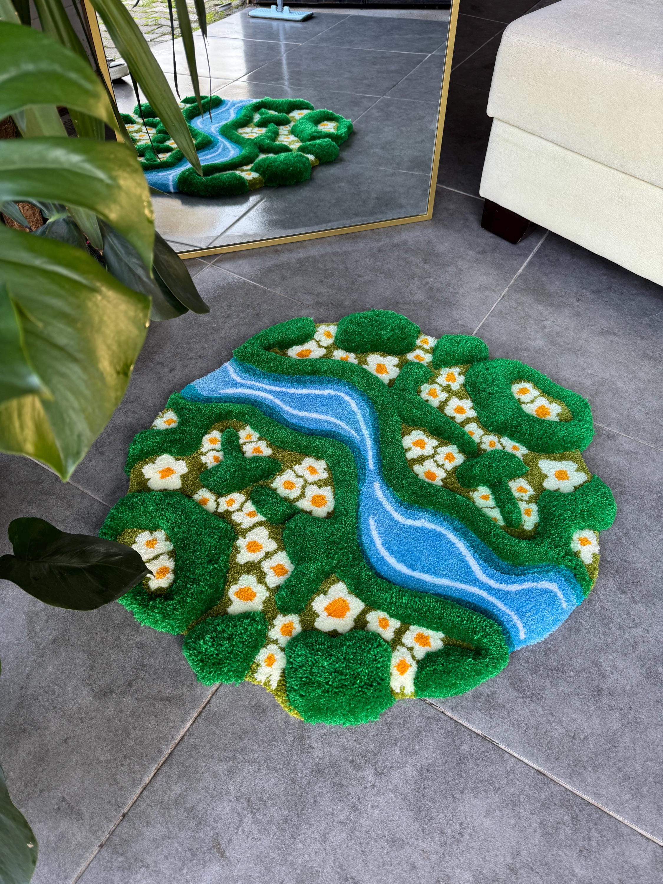 Daisy & River 3D Fluffy Handmade Tufted Rug - Etsy