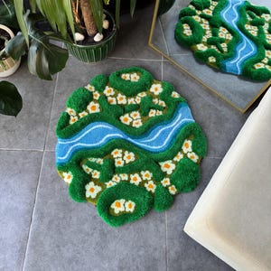 Daisy & River 3D Fluffy Handmade Tufted Rug - Etsy