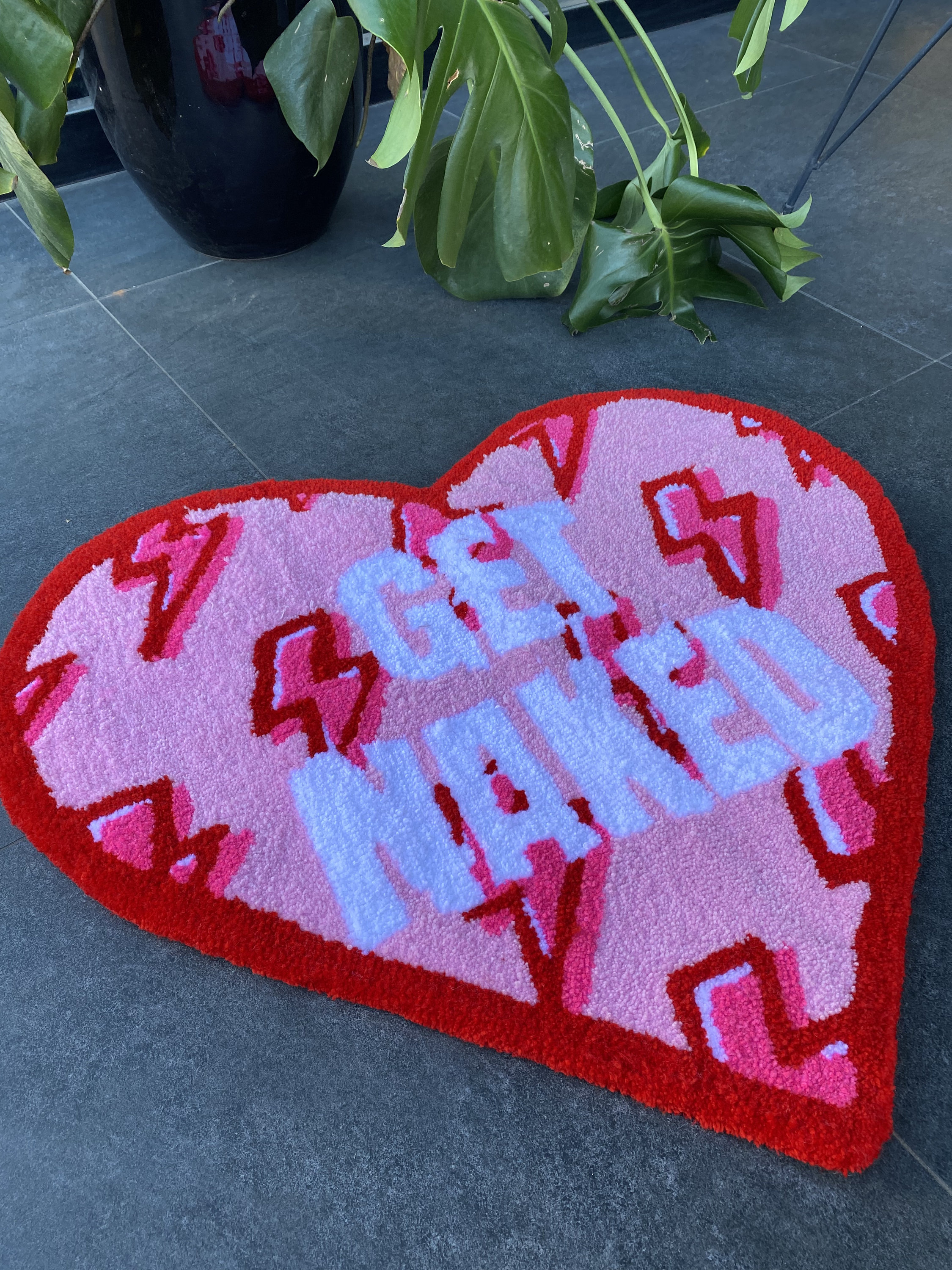 Y2K Get Naked Fluffy Tufted Rug / Y2K Trend / Lightning / %100 - Etsy UK