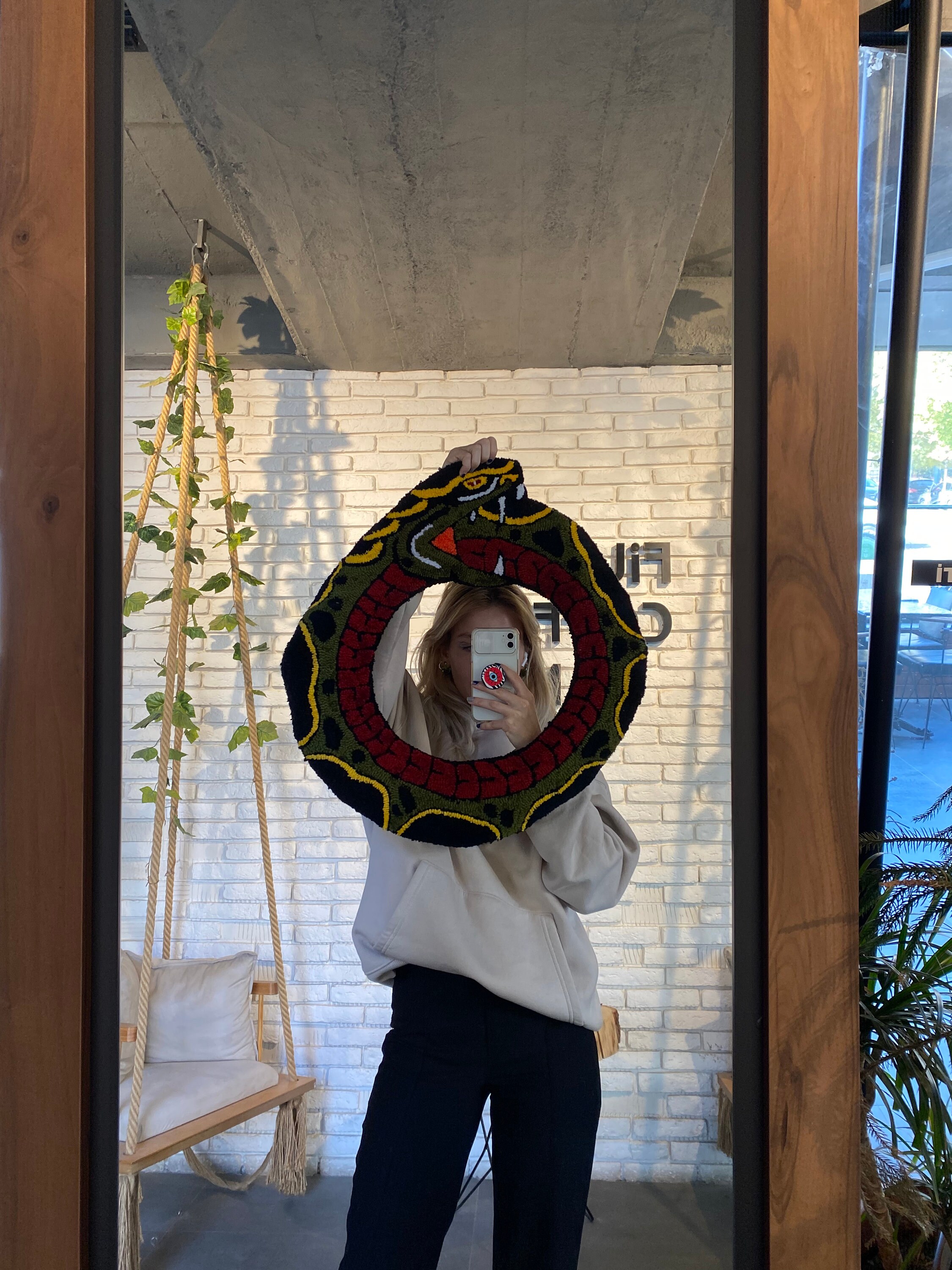 Ouroboros Snake Tufted Rug /%100 Handmade - Etsy