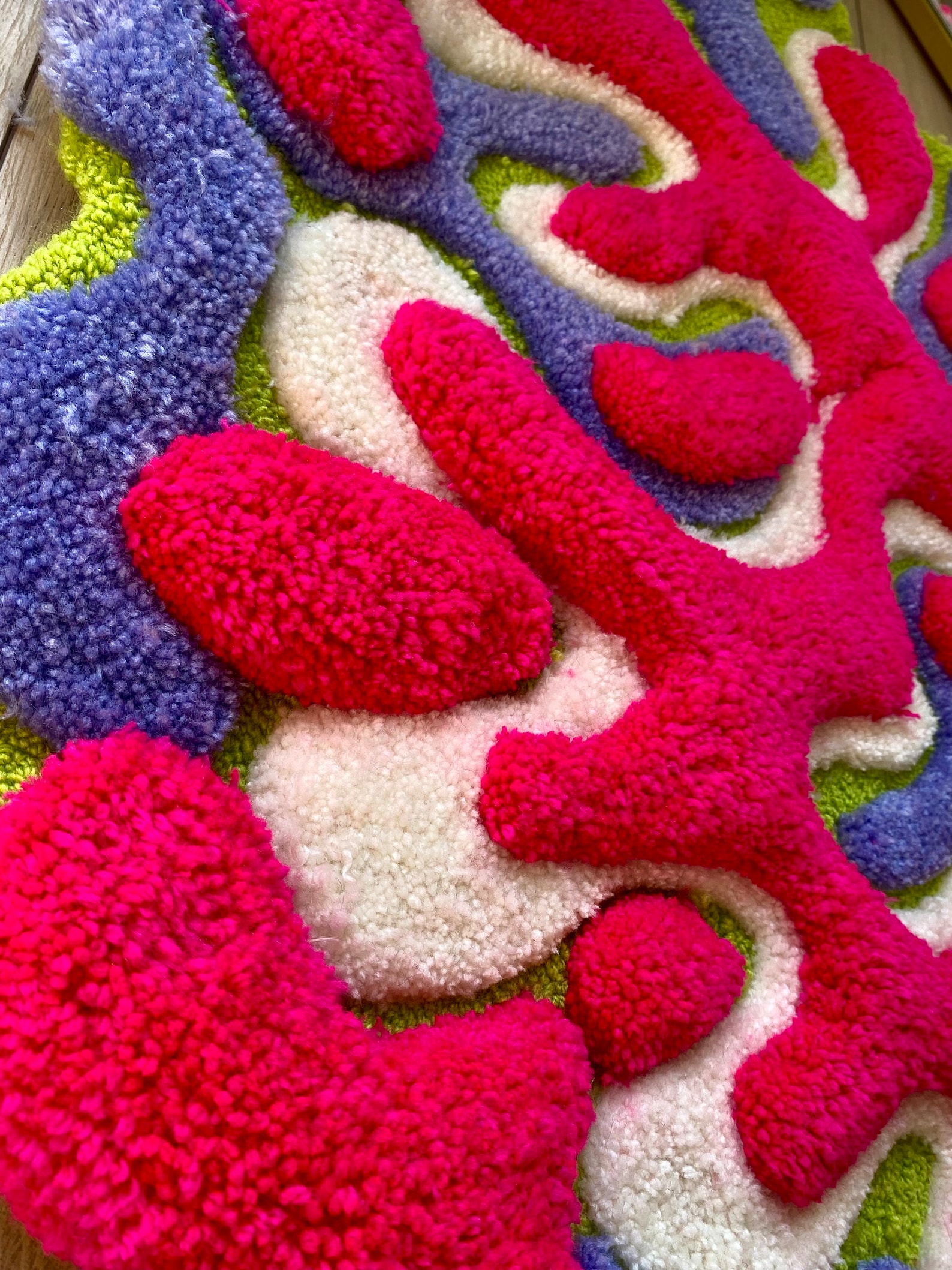 Coral Abstract 3D Fluffy Handmade Tufted Rug - Etsy