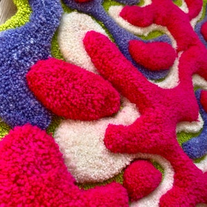 Coral Abstract 3D Fluffy Handmade Tufted Rug - Etsy