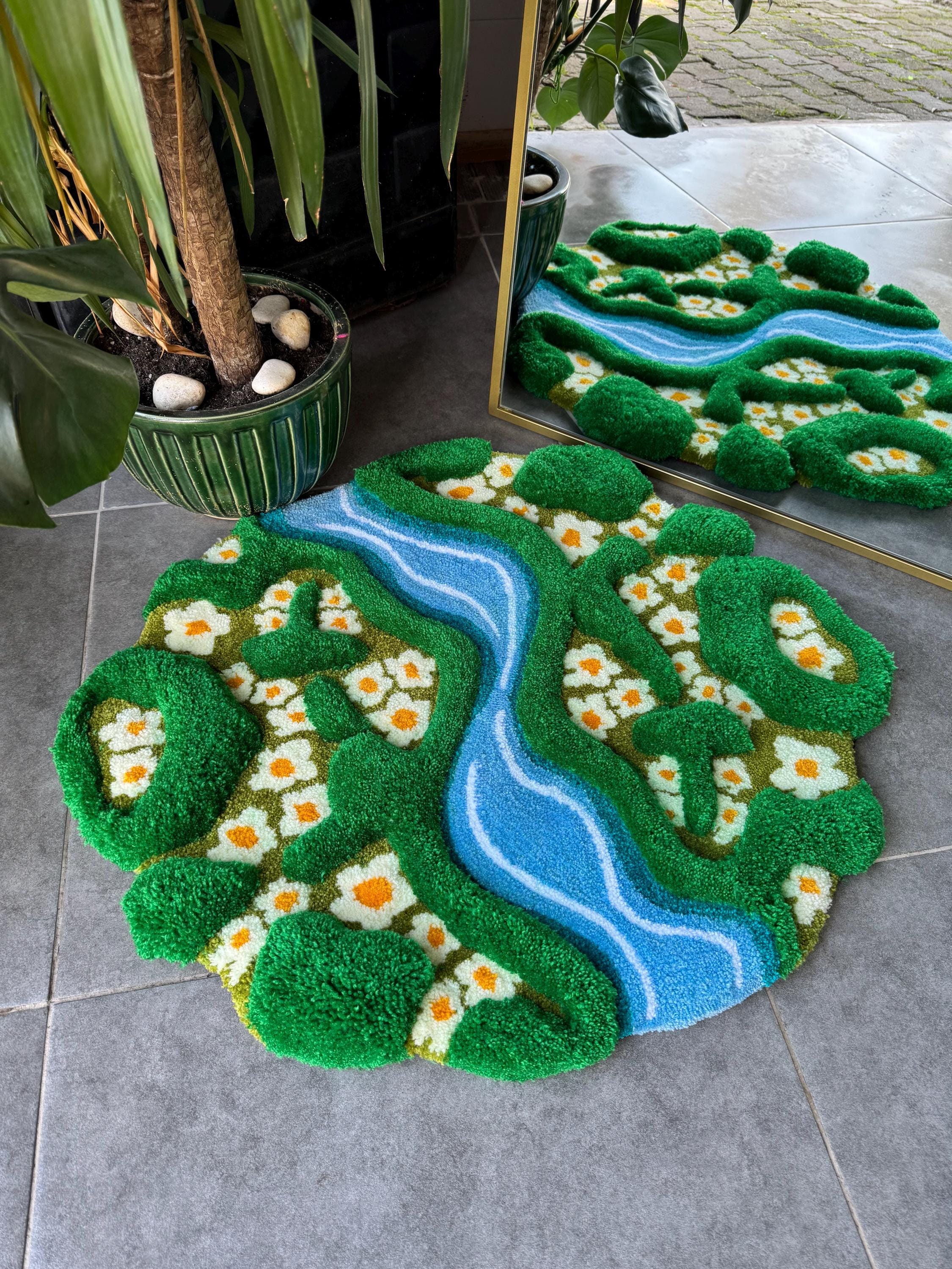 Daisy & River 3D Fluffy Handmade Tufted Rug - Etsy