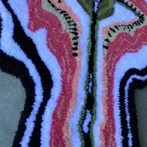 Fluid Drippy Eye Fluffy Tufted Rug / %100 Handmade - Etsy