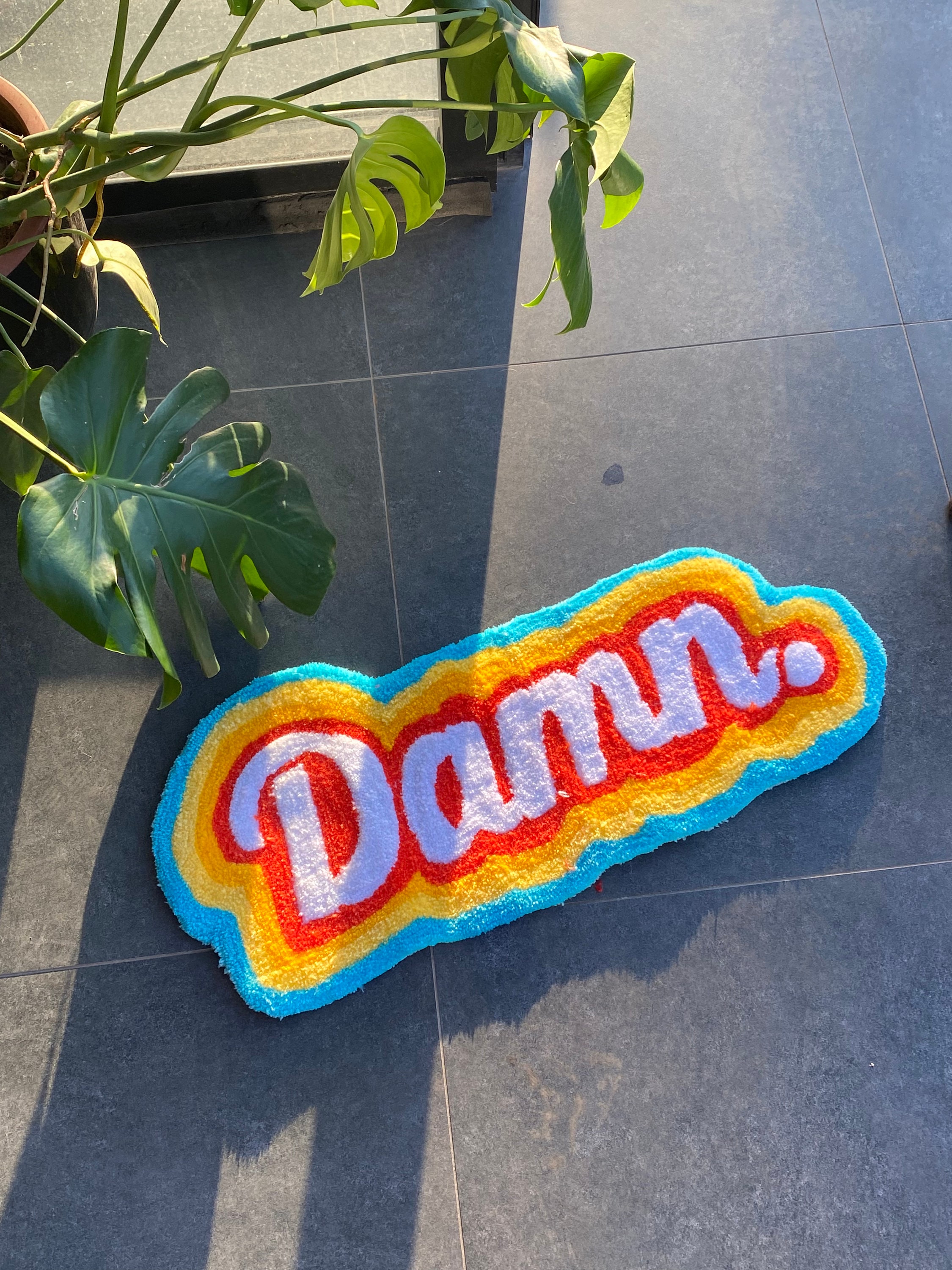 Damn Rainbow Fluffy Tufted Rug / %100 Handmade - Etsy