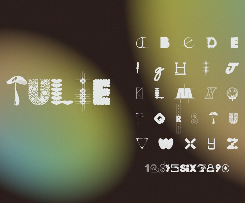 Tulie Commercial License an Eclectic Font for the New Century .OTF ...