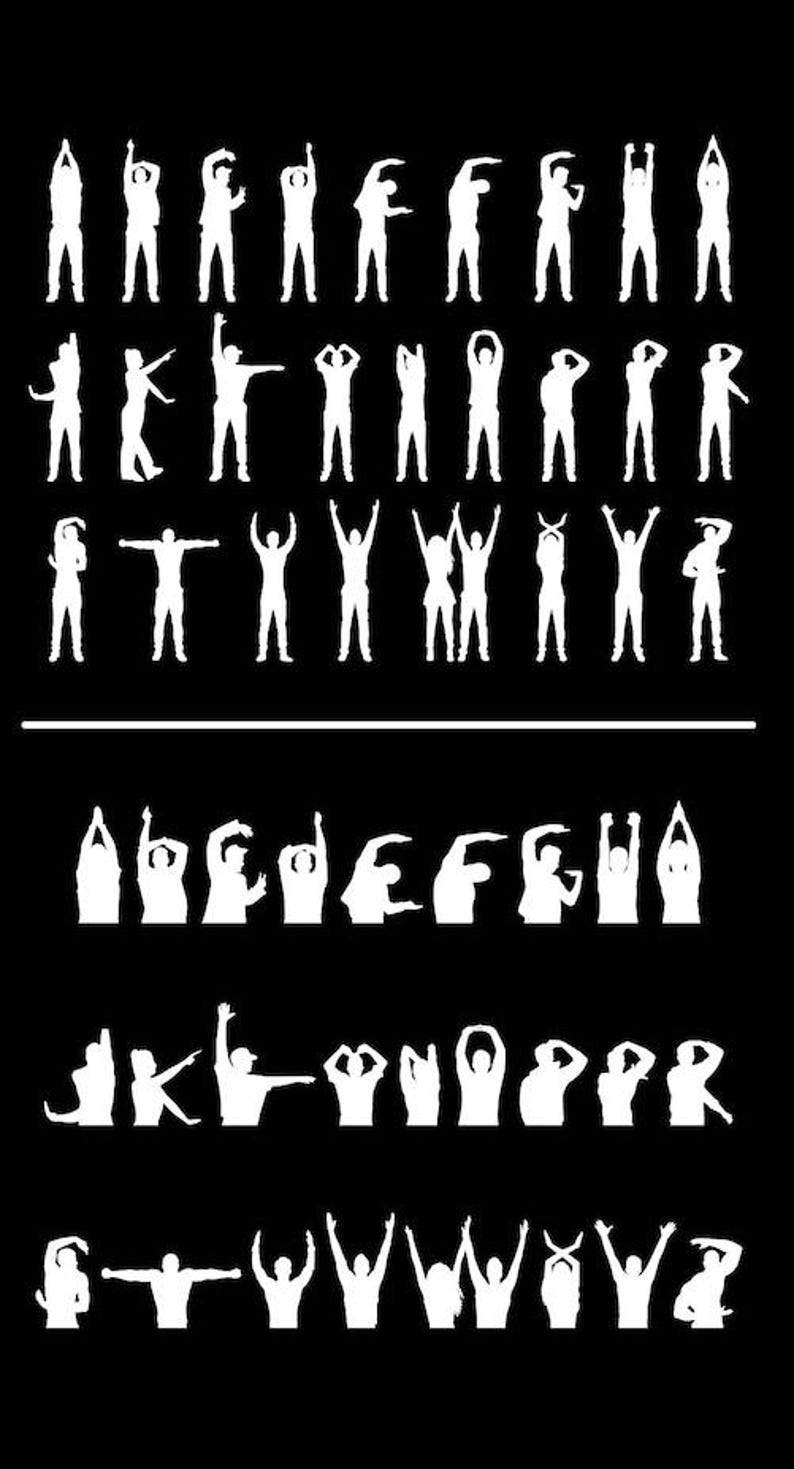 Bodied - the Body Language Font - .ai .svg .eps .png - Two Full ...