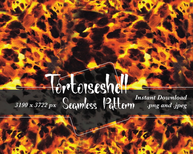 Tortoiseshell Seamless Repeat - Digital Download Printable - Etsy
