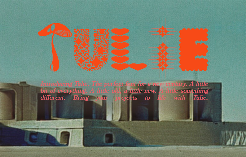 Tulie Commercial License an Eclectic Font for the New Century .OTF ...