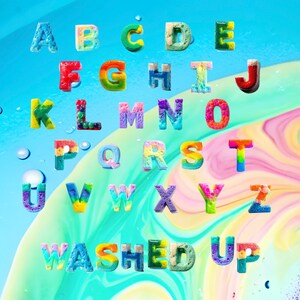 Washed up - A Super Fun Downloadable .png Alphabet for Scrapbooking ...