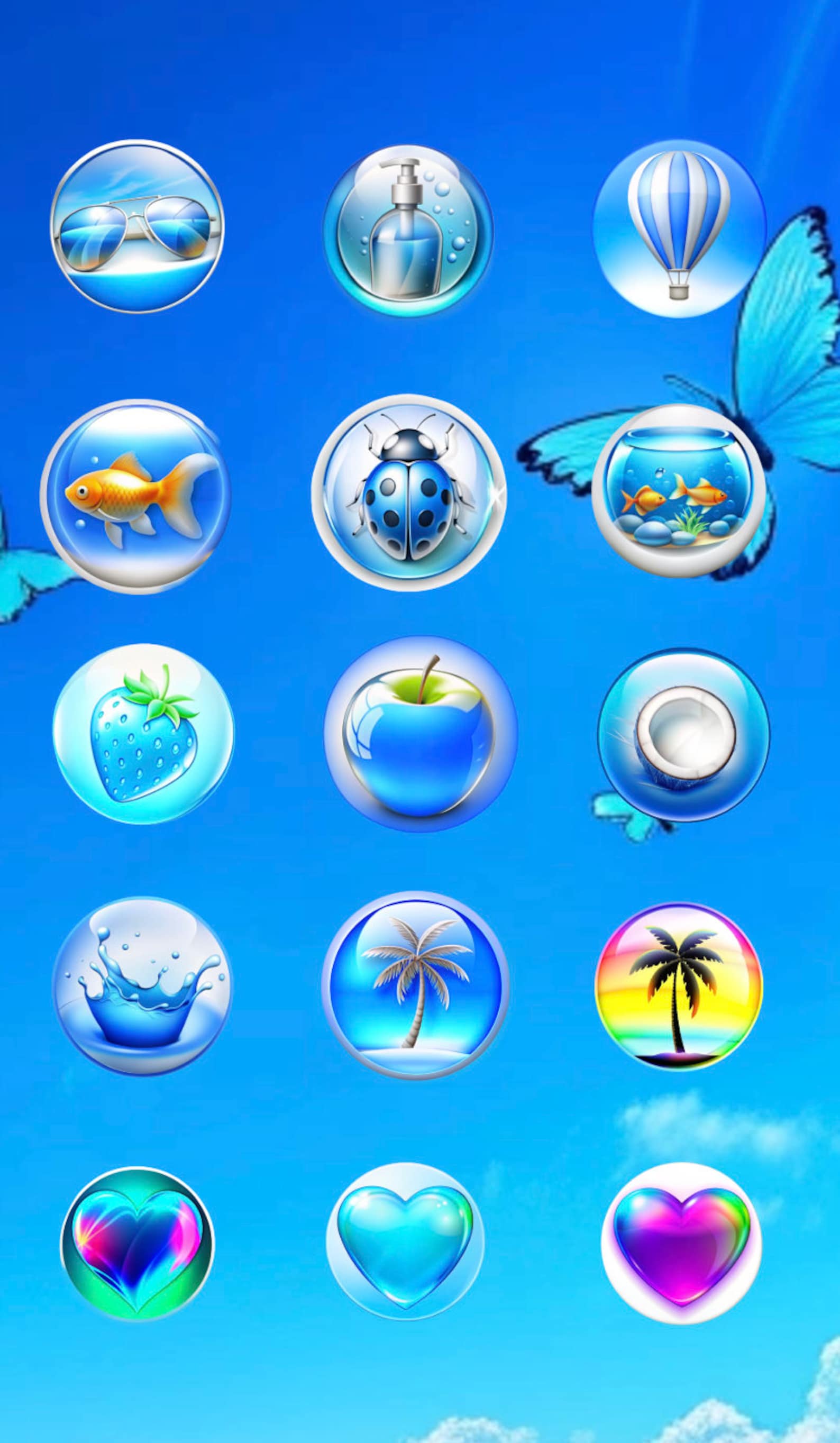 Frutiger Aero Emoji Set 50 Icons for Y2k Vibes Transparent .png Files ...