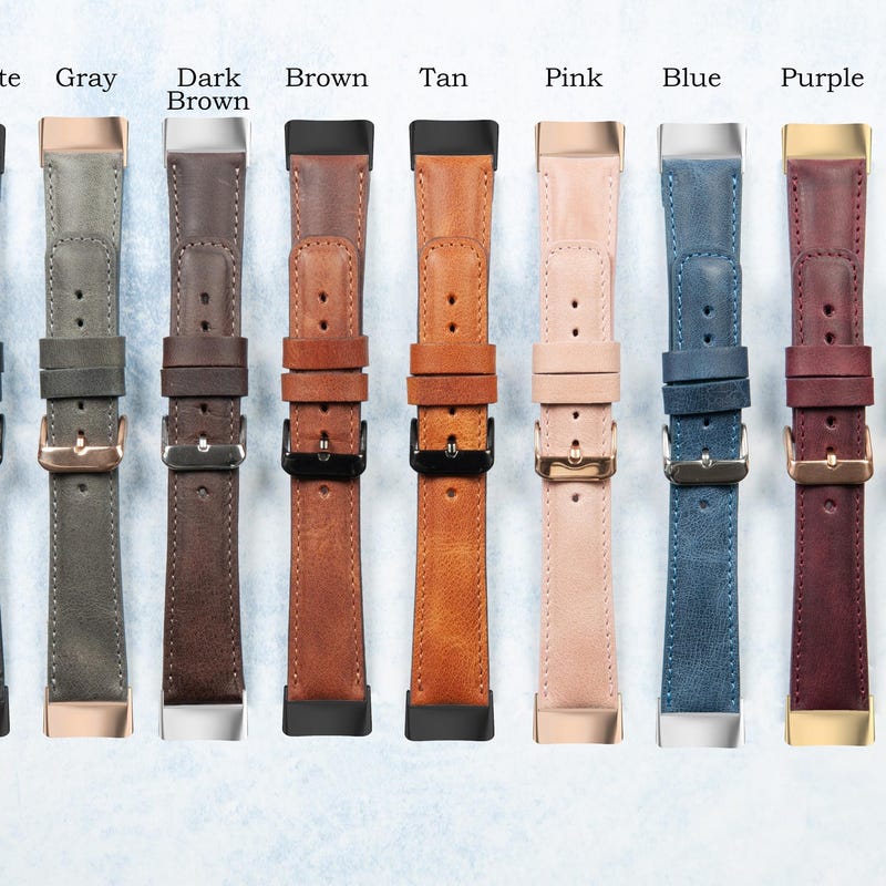 Fitbit 6 Leather Strap - Etsy